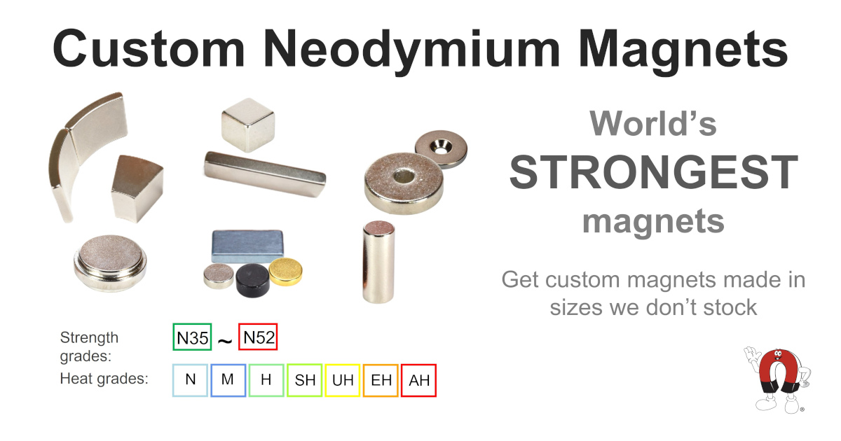 Custom Neodymium Magnets | K&J Magnetics