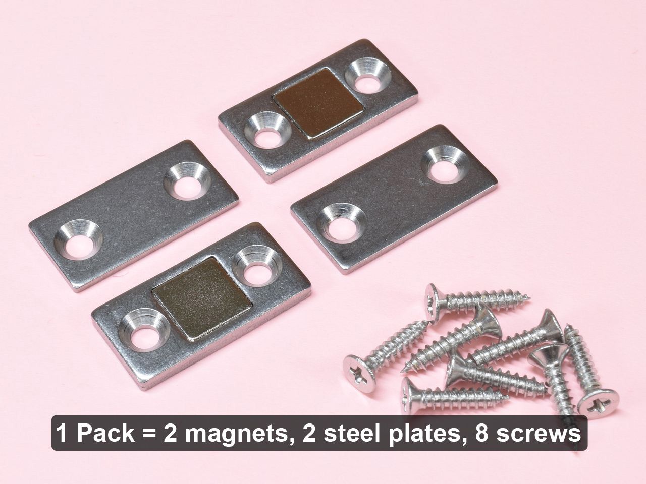 1 x 1/2 x 0.16 Inch Neodymium Rare Earth Magnetic Cabinet Door Latch ...