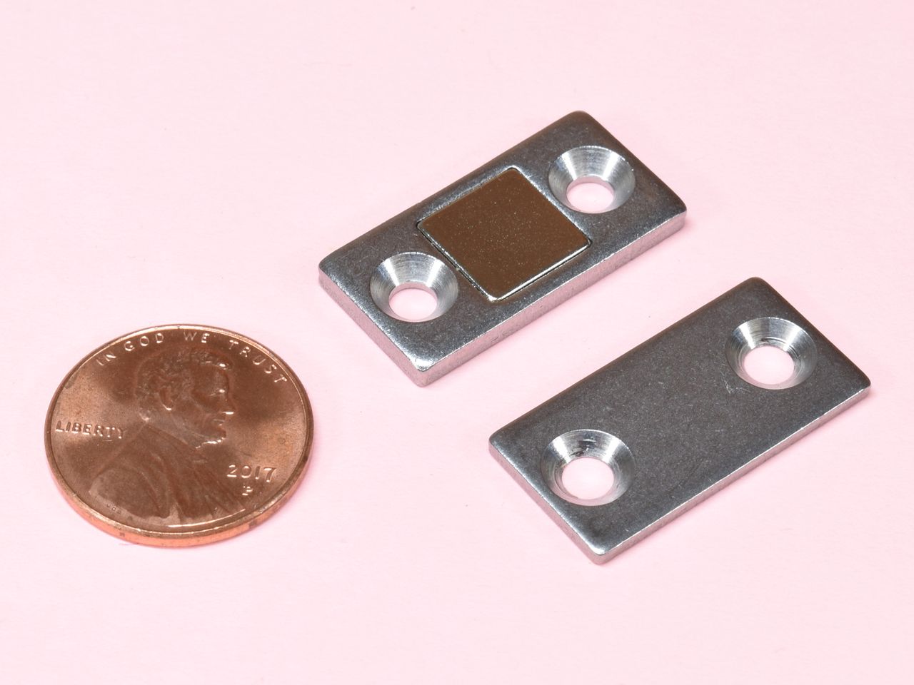 1 x 1/2 x 0.16 Inch Neodymium Rare Earth Magnetic Cabinet Door Latch ...