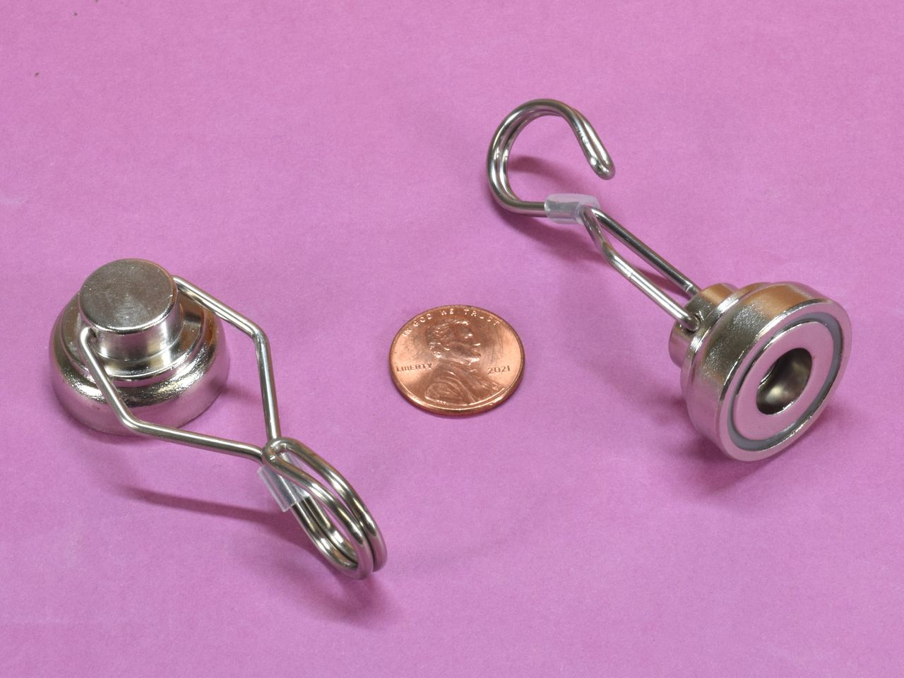 25 x 8 mm Neodymium Rare Earth Rotating Hanging Hook Mounting Magnet ...