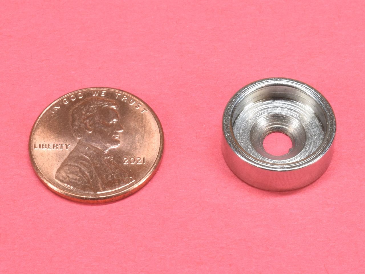 5/8 x 7/32 Inch Steel Cup for Magnets nsc82 | K&J Magnetics