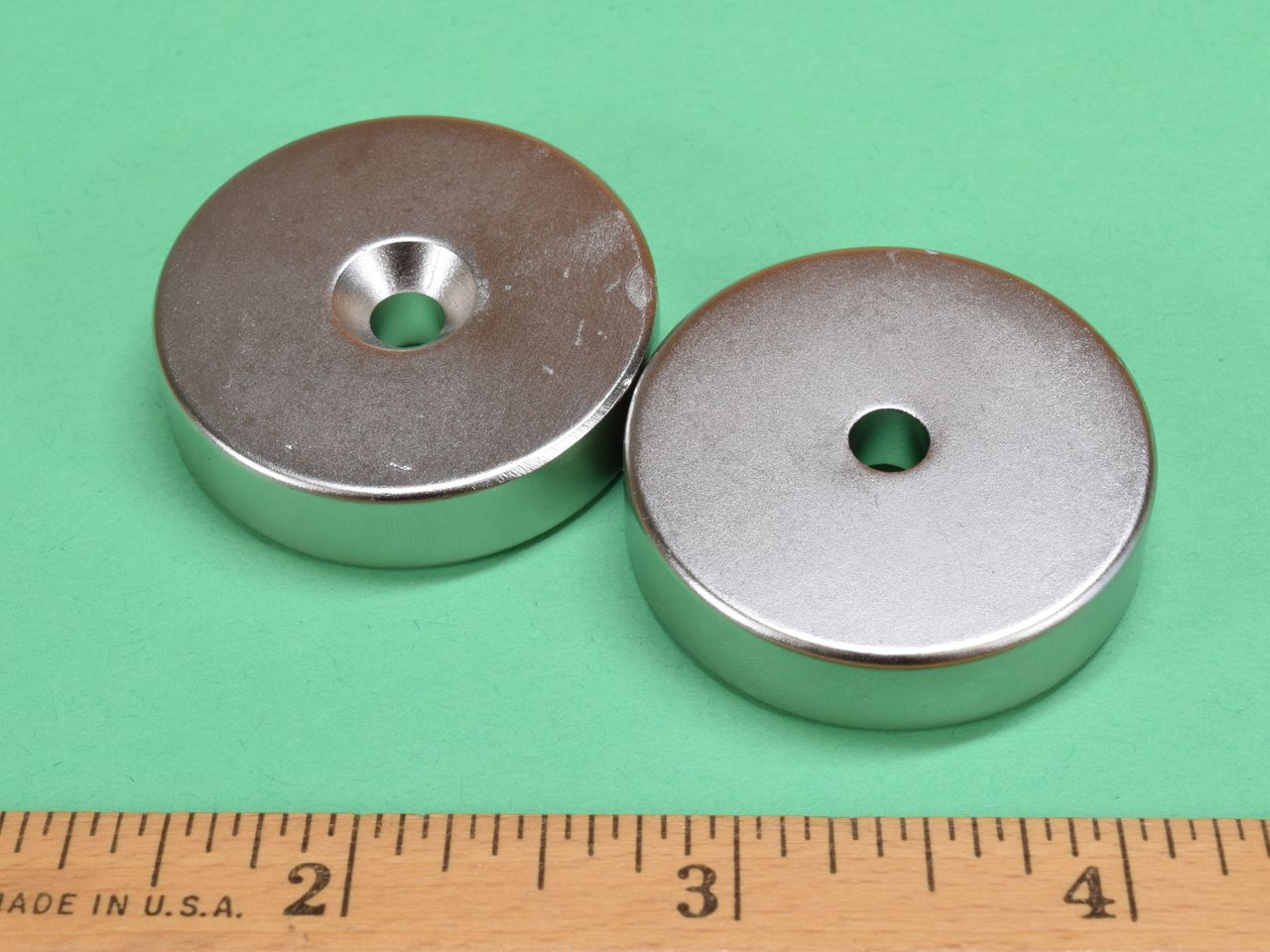 1 1/2 x 0.221 x 3/8 Inch Neodymium Rare Earth Countersunk Ring Magnet ...